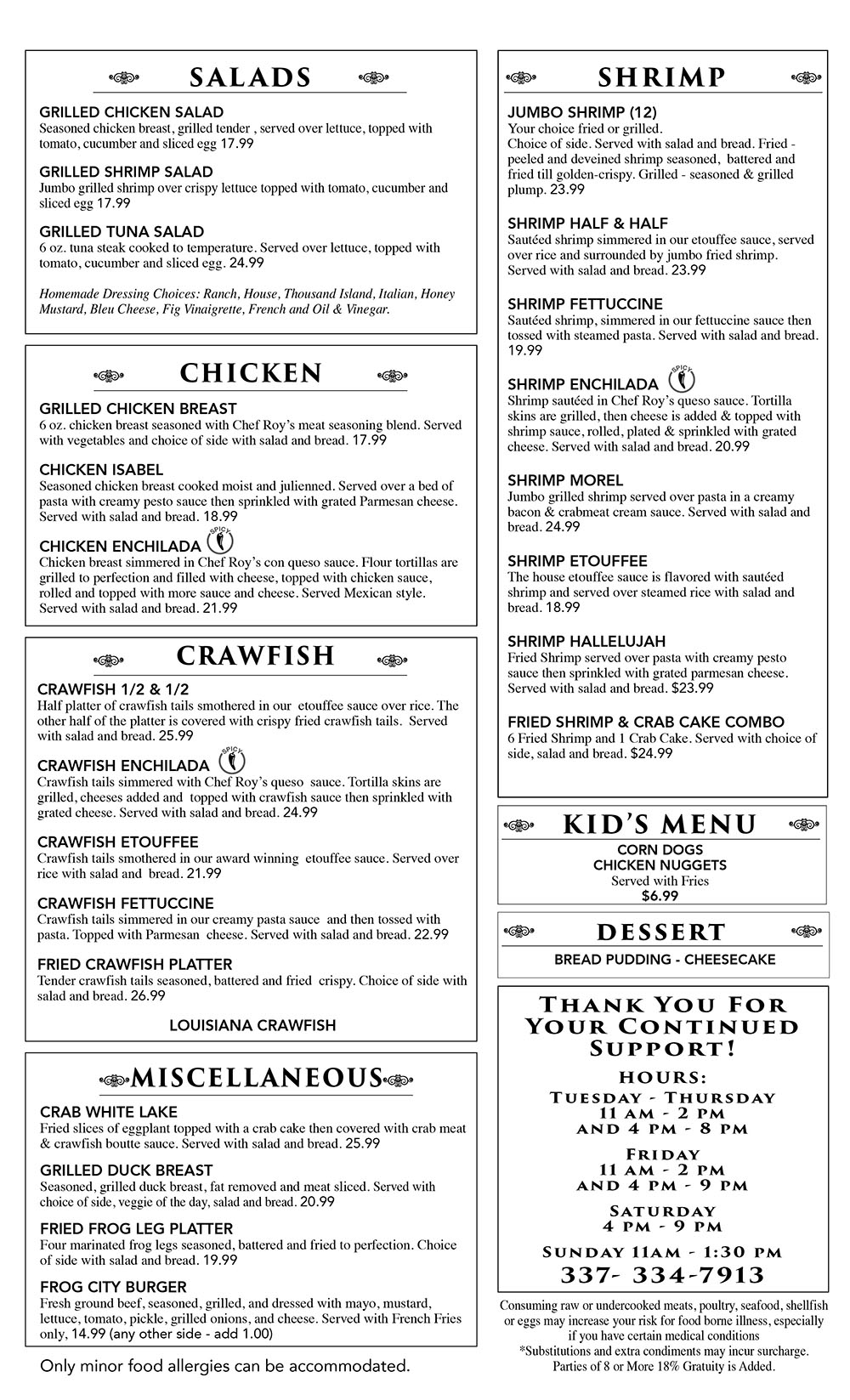 Chef Roy's Frog City Cafe